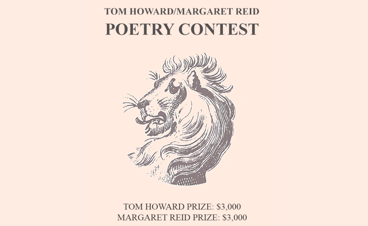Tom Howard/Margaret Reid Poetry Contest 2023 湯姆·霍華德/瑪格麗特·里德詩歌比賽 - 比賽 - 獎金獵人