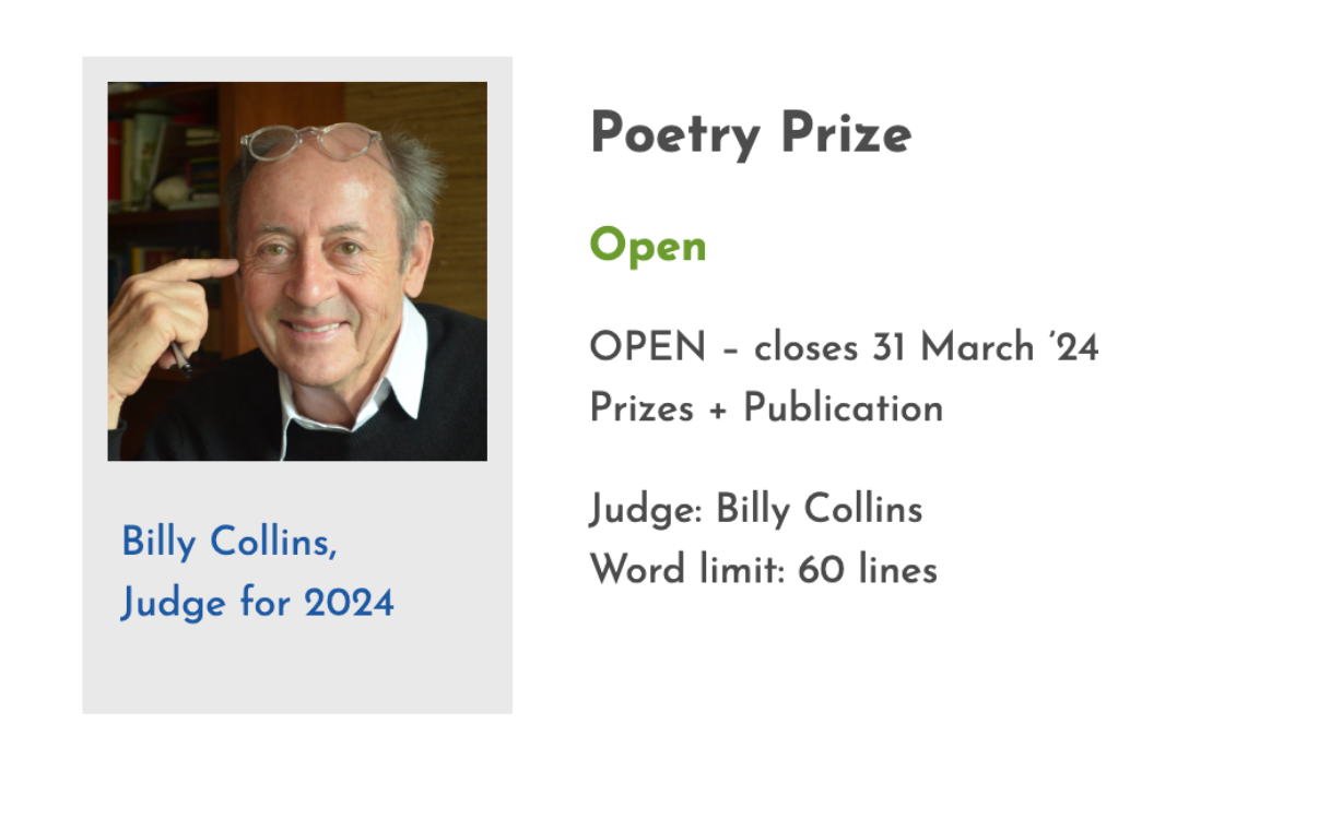 Fish Publishing:Poetry Prize 魚出版：詩歌獎 - 獎金獵人